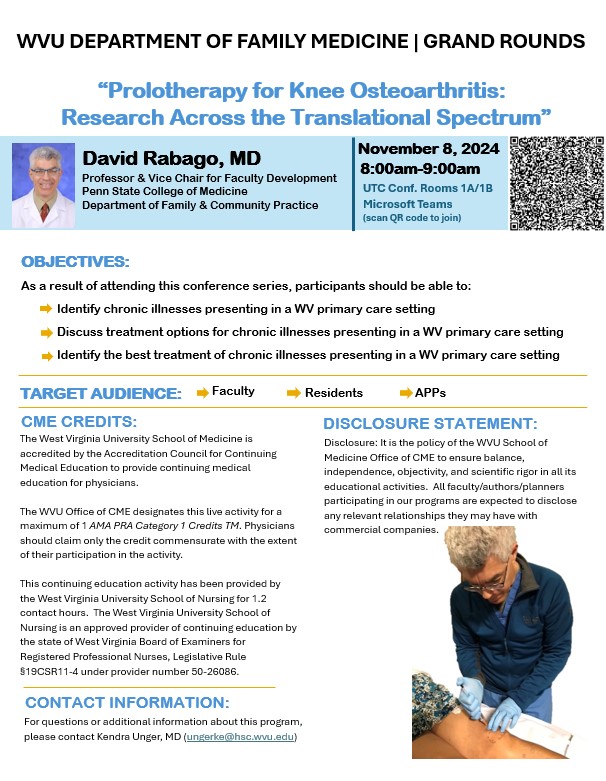 Grand Rounds Announcements | School of Medicine | West Virginia University